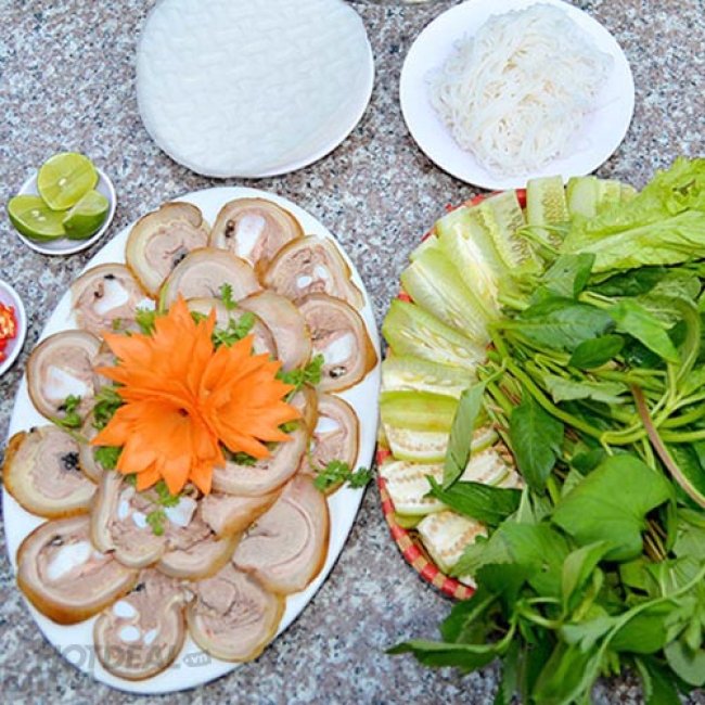 Combo Bò Cuốn Rau Rừng + Bánh Tráng Dành Cho 2 Người Tại Nhà Hàng Cao ...