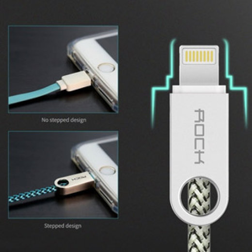 Cáp Sạc Lightning Dây Dù Rock Cobblestone Charge & Sync