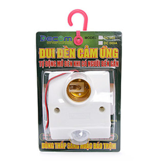 Đuôi Đèn Cảm ứng Có Chức Năng Chỉnh Thời Gian Decom