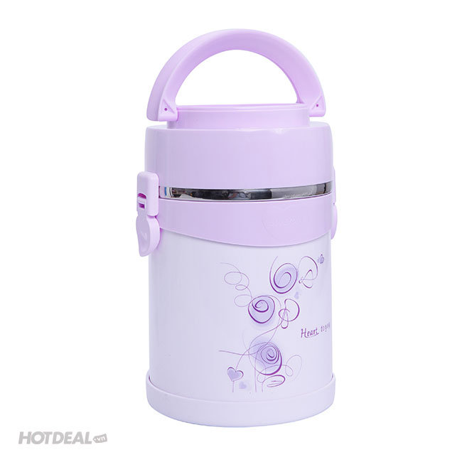Nổi Ủ Nhiệt Chân Không 2L6 Lunch Box Inox 3 Ngăn Cao Cấp