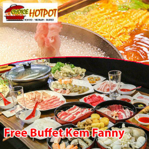 Buffet Trưa Lẩu Nhật, Hải Sản & Bò Mỹ, Free Buffet Kem Fanny, Tráng ...