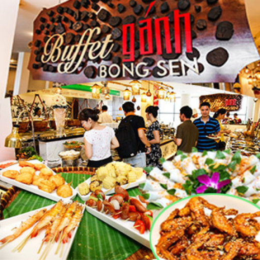 Buffet Gánh 3 Miền Buổi Trưa Tại Lầu 5 Khách Sạn Palace