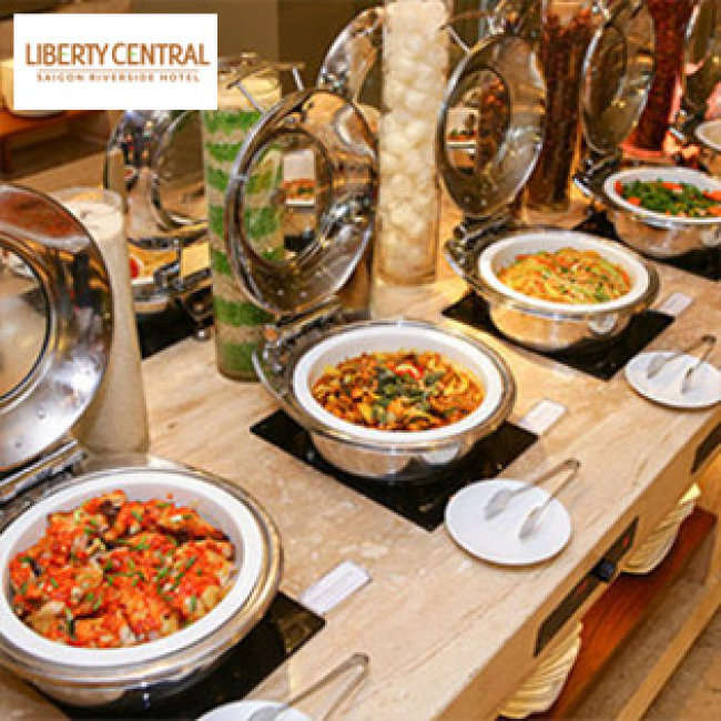 BUFFET TRƯA LIBERTY RIVERSIDE 4* - THỨ 2 ĐẾN THỨ 6 (TẶNG 1 LY NƯỚC NGỌT)