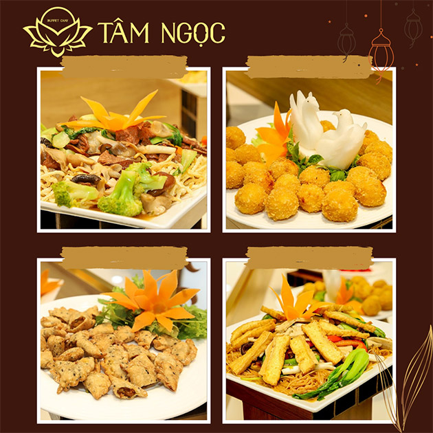 Buffet Chay Tâm Ngọc Trưa/ Tối Mỗi Ngày Hơn 40 Món