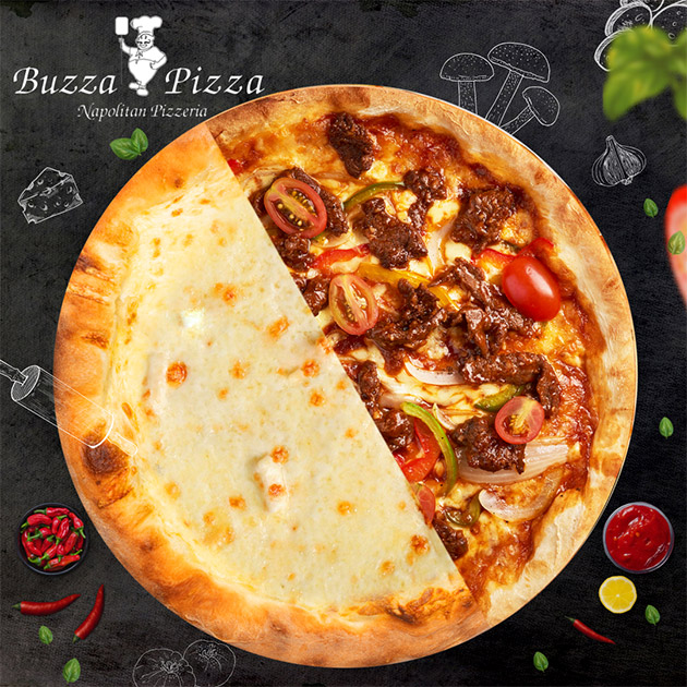 Buzza Pizza - Combo BBQ Pizza Siêu Hấp Dẫn Cho 2 Người