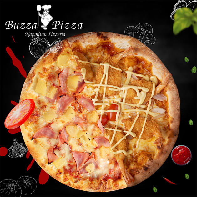 Buzza Pizza - Combo BBQ Pizza Siêu Hấp Dẫn Cho 2 Người