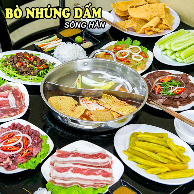 Bò Nhúng Dấm Sông Hàn - Combo Lẩu Bò Nhúng Dấm Cho 4-6 Người
