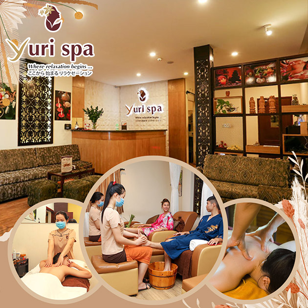 Yuri Spa - Massage Couple: Bấm Huyệt/ Gội Đầu + Massage Cổ Vai Gáy