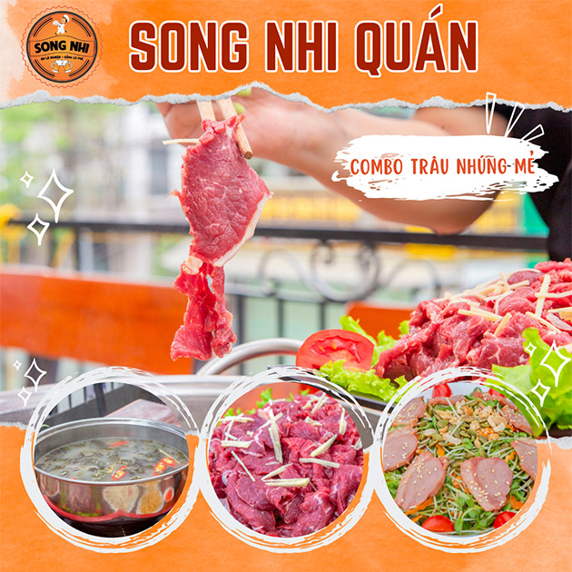 Song Nhi Quán - Combo Trâu Nhúng Mẻ/ Lẩu Ếch Cho 4-5 Người