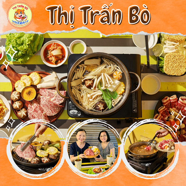 Thị Trấn Bò - Combo Lẩu Nướng Bò Hokubee Thượng Hạng