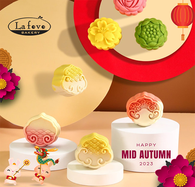 Bánh Trung Thu Lafeve Bakery - Hộp 2 Bánh 150gr + 5 Bánh/ 6 Bánh 60gr