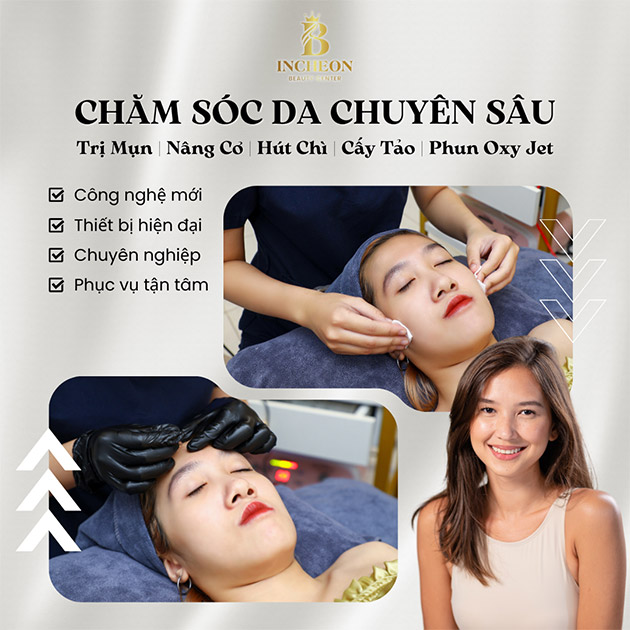 Incheon Beauty Center - Trị Mụn/ Nâng Cơ/ Hút Chì/ Cấy Tảo
