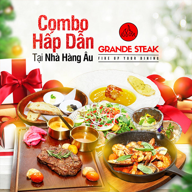 The Grande Steak - Combo 3 Món Âu Đặc Sắc Cho 1 Người
