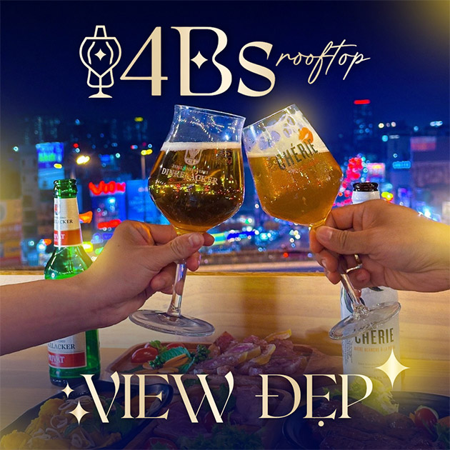 4Bs Rooftop - Set 03 Món Chill Cùng Nhạc Chất - View Trọn Sài Gòn