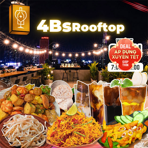 4Bs Rooftop - Địa Điểm Lý Tưởng Ngắm Cảnh, Chill Cùng Bạn Bè