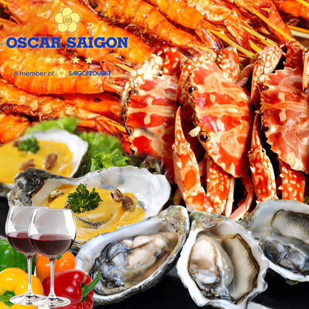 Oscar Saigon - Buffet Tối Hải Sản, Nướng Lẩu, Free Rượu Vang