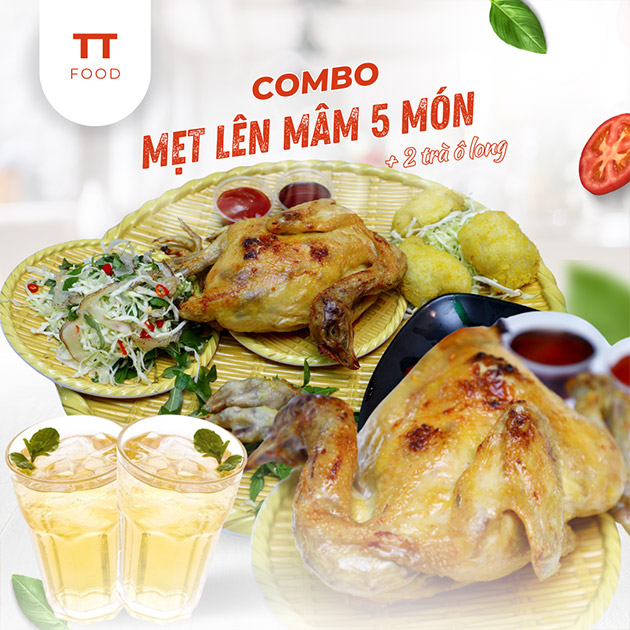 TT Food - Mẹt Gà/ Mẹt Giò Heo Quay/ Mẹt Hải Sản Lên Mâm + 2 Trà