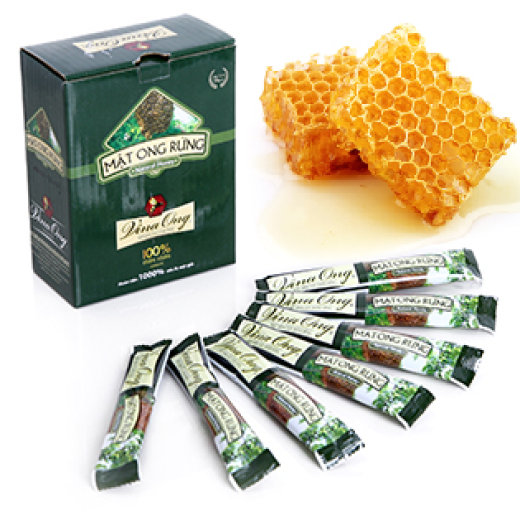 Mật Ong Rừng Vina Ong 12 Túi 12g
