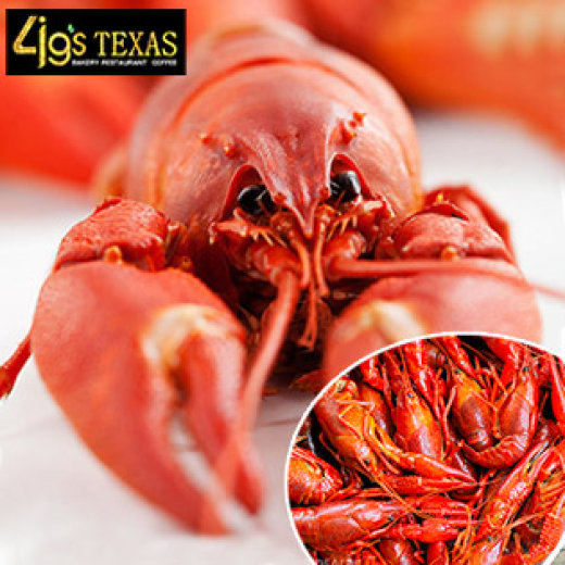 Tôm Hùm Đất Crawfish Kiểu Mỹ 550gr (Áp Dụng Cả Mua Mang Về) - 4G’s Texas