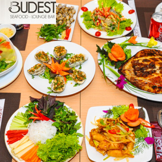Set Hải Sản Đang Bơi - Nhà Hàng The Budest - Miễn Phí 4 Lon Coca Hà Nội