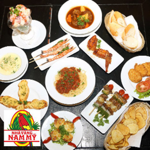Set Menu 11 Món Âu Tự Chọn Cho 4 Người Tại Nhà Vàng Nam Mỹ