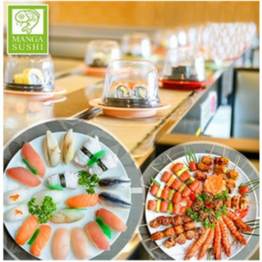 Buffet Băng Chuyền Tại Manga Sushi - Áp Dụng T2 - CN