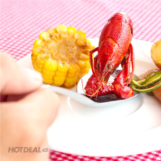 1 Kg Tôm Hùm Đất Crawfish Sốt Cajun Kiểu Mỹ