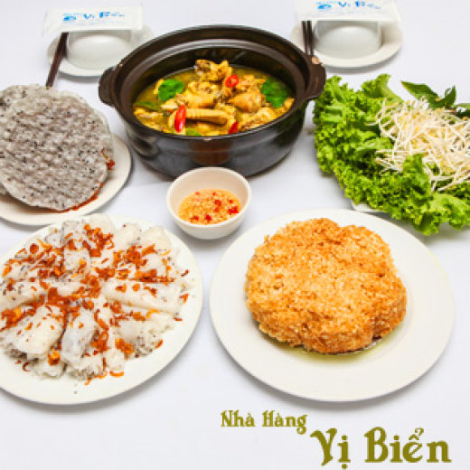 Mâm Gà Xáo Bánh Mướt Xứ Nghệ Cho 6 Người NHà Hàng Vị Biển Hà Nội