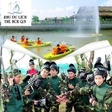 Bắn Súng Sơn + Chèo Thuyền Kayak Tại The BCR