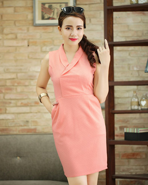 Đầm Cổ Lá Sam Lilly